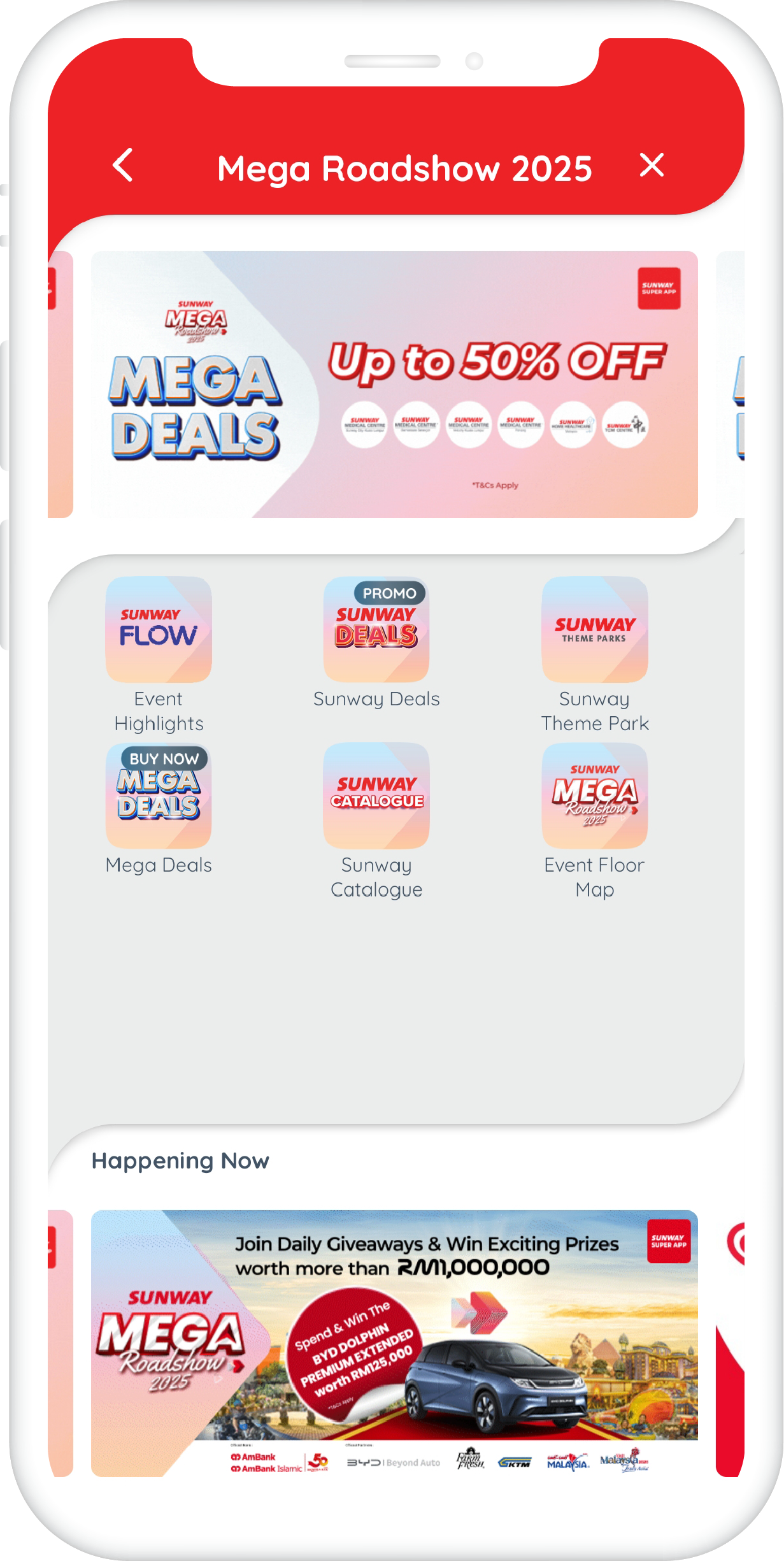 Sunway Carnival Mall – Sunway Mega Roadshow 2025
